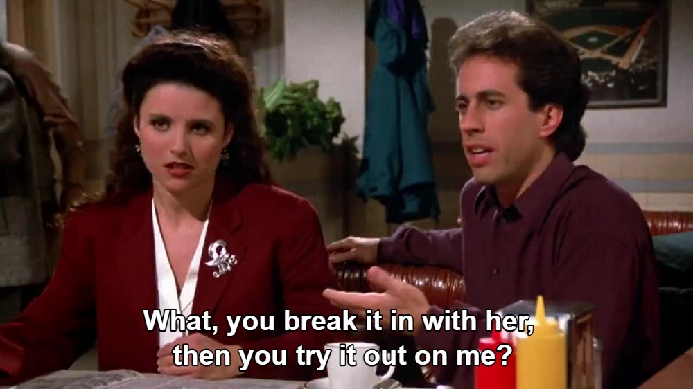 Seinfeld, Season Four, Episode Seventeen, “The Old Man” – The Avocado